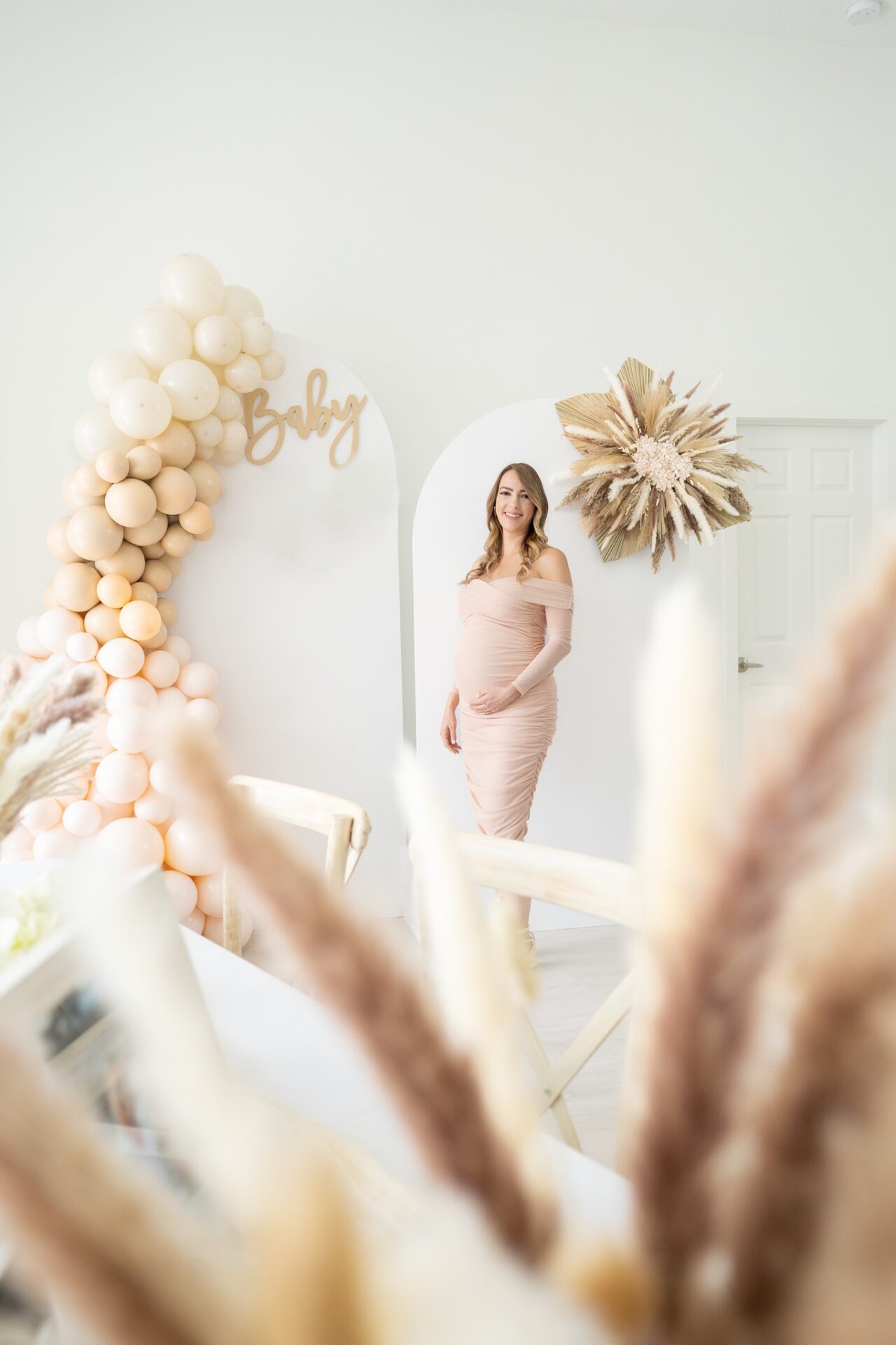 Boho Inspired Champagne & Bunnies Baby Shower - Planes, Trains and ...